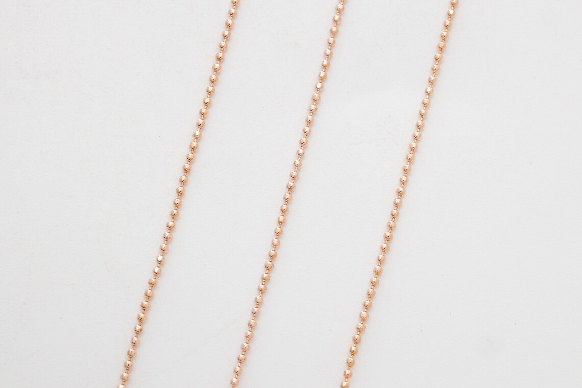 Chain 1.0 Ball DC, CJ29-07, 10m, Chain, 1mm Ball Chain, Rose Gold ...
