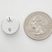 Bulging Half Ball Post W/ Link (L), Nickel Free, Diameter 15mm, Rhodium ...
