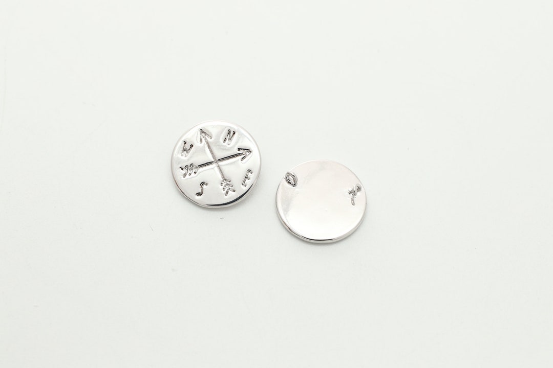 Directions Pendant, S74-P4, 2 Pcs, Nickel Free, 12mm, 1mm Thick ...