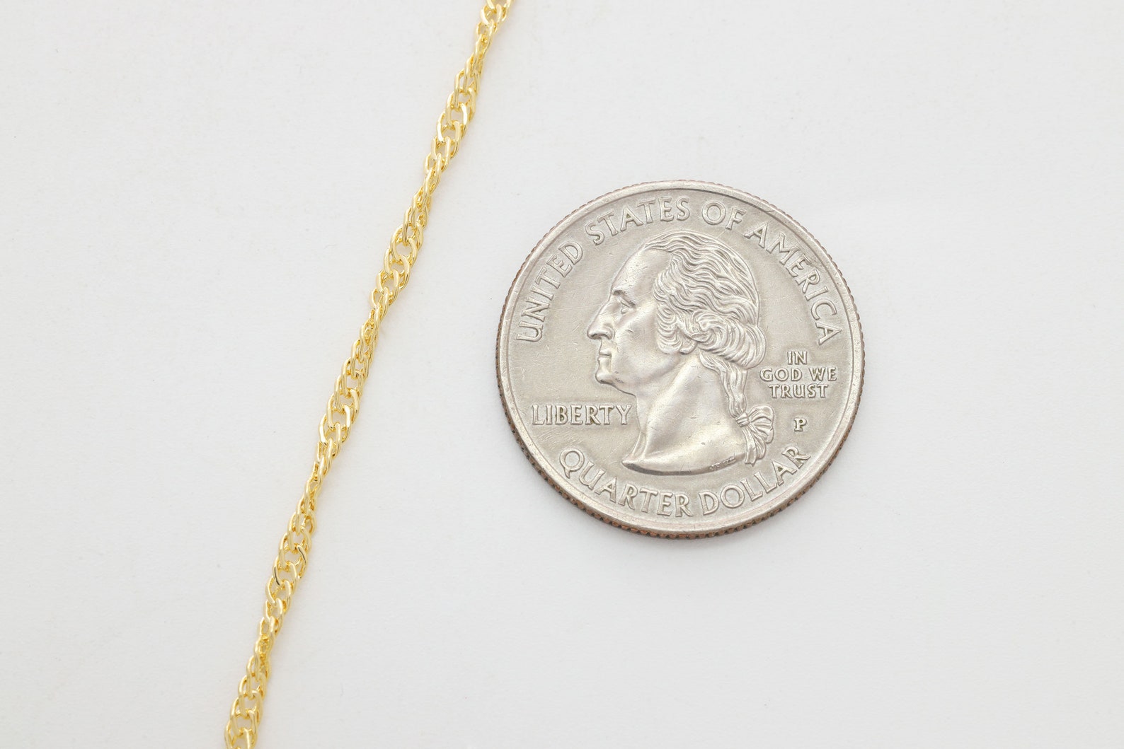 Twisted Decorative Chain, Nickel Free, CJ19-07, 1m, 2.2mm Wide, 16K ...