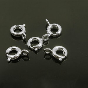 6mm Spring Clasp, S84-R4, Nickel Free, 50 Pcs, 6mm Diameter, Spring ...