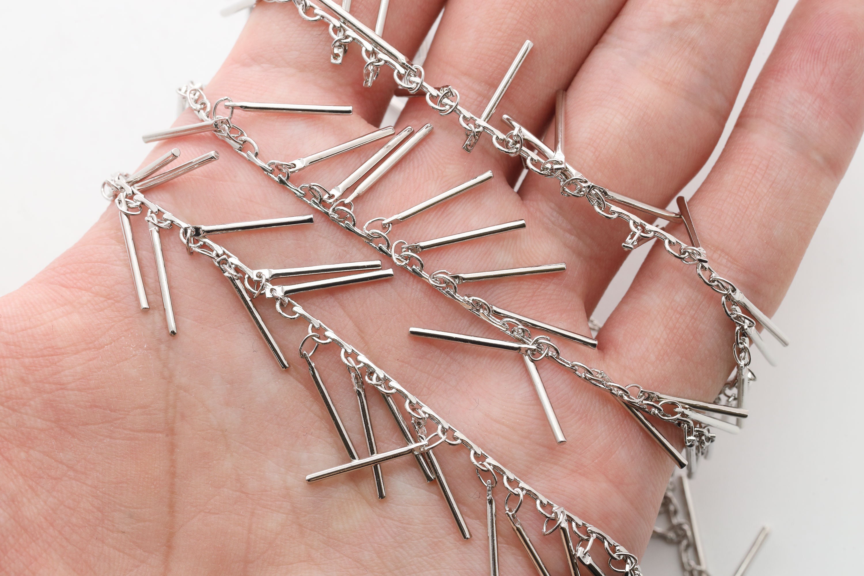 Stick Chain, Nickel Free, CJ13-10, 1m, Handmade Chain, 15mm Long, 1.2mm ...