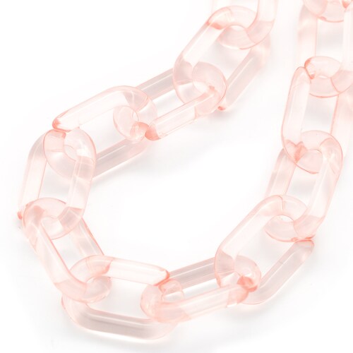 100pcs Acrylic Chain Links Open Link Size 23mmx17mm Plastic | Etsy