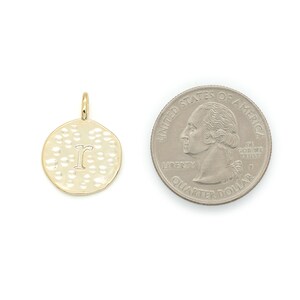 Alphabet on Hammered Coin, Alphabet R, AR-G19, 1 Piece, 24x18mm, 4x2mm ...