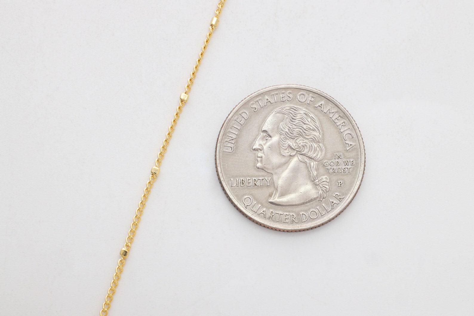 Decorative Dot Chain Nickel Free CJ28-08 1 Meter 16K Gold | Etsy