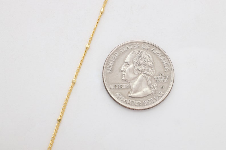 Decorative Dot Chain, Nickel Free, CJ28-08, 1 Meter, 16K Gold Plated ...