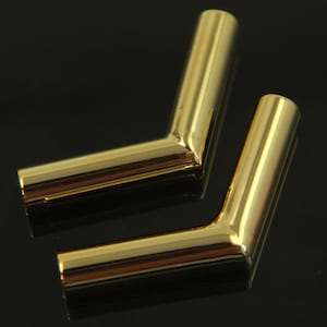 V Tube Connector, S91-G2, 2 Pcs, 38x17mm, Inner 5mm, V Shaped Round ...