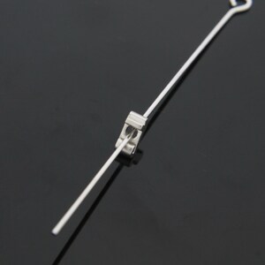 Alphabet T, AT-R10, 2 Pcs, 6x3x3mm, Hole Size 1.6x1.5mm, Cursive Letter ...