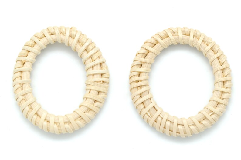 Rattan Oval Ring Pendant V1-G1 1 Pcs Approx. 35x45mm - Etsy