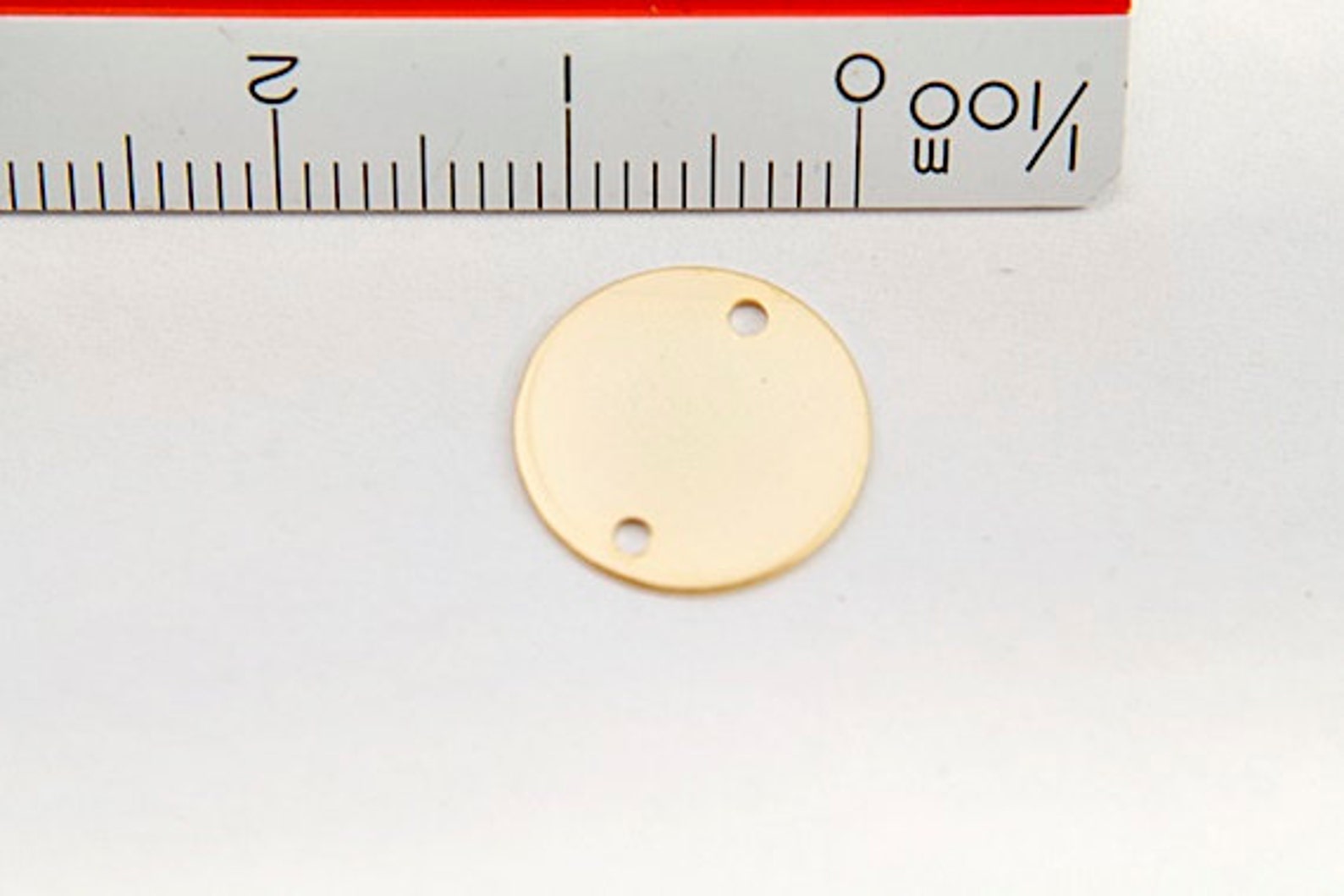 Coin Disc, B4-G2, 10 Pcs, 2 Holes, 12mm, Matte Gold Plated Brass ...