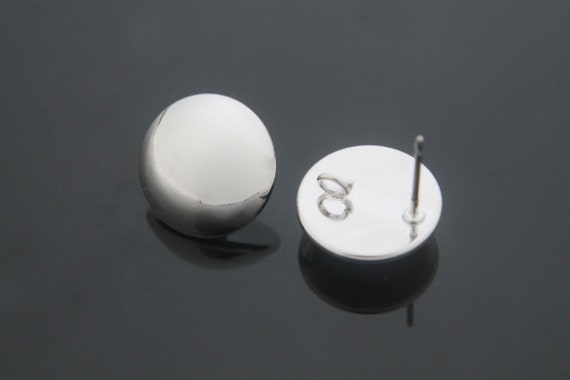 Bulging Half Ball Post w/ Link L Nickel free Diameter | Etsy