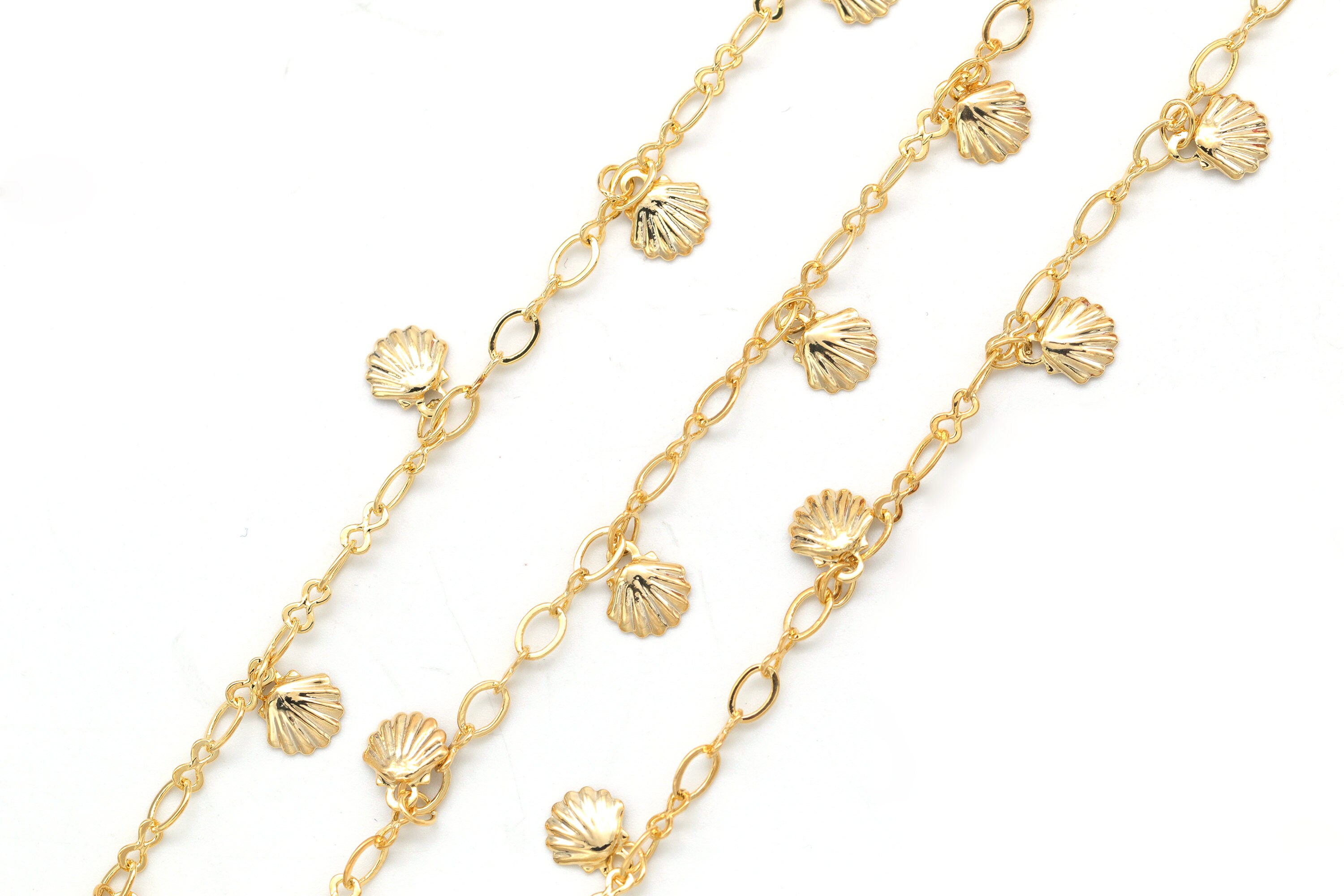 Ocean Themed Seashell Chain CJ43-05 Nickel Free 1 Meter - Etsy