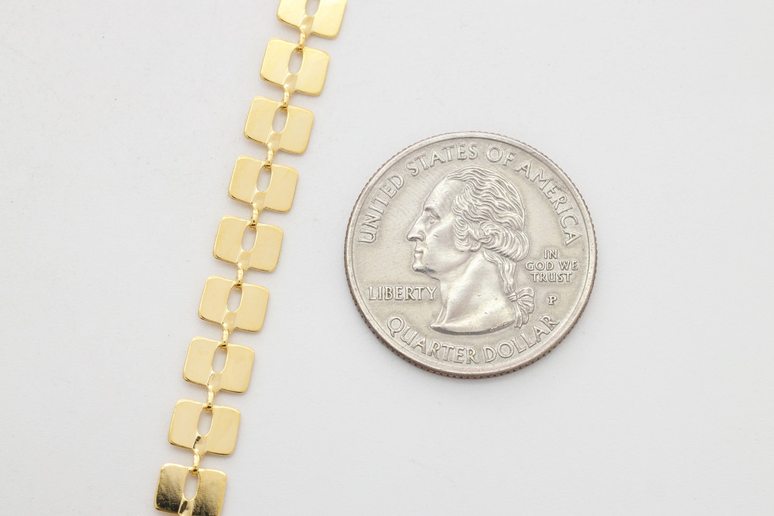 Rectangle Link Chain Nickel Free CJ20-10 1m 6.4x4.6mm 16K - Etsy