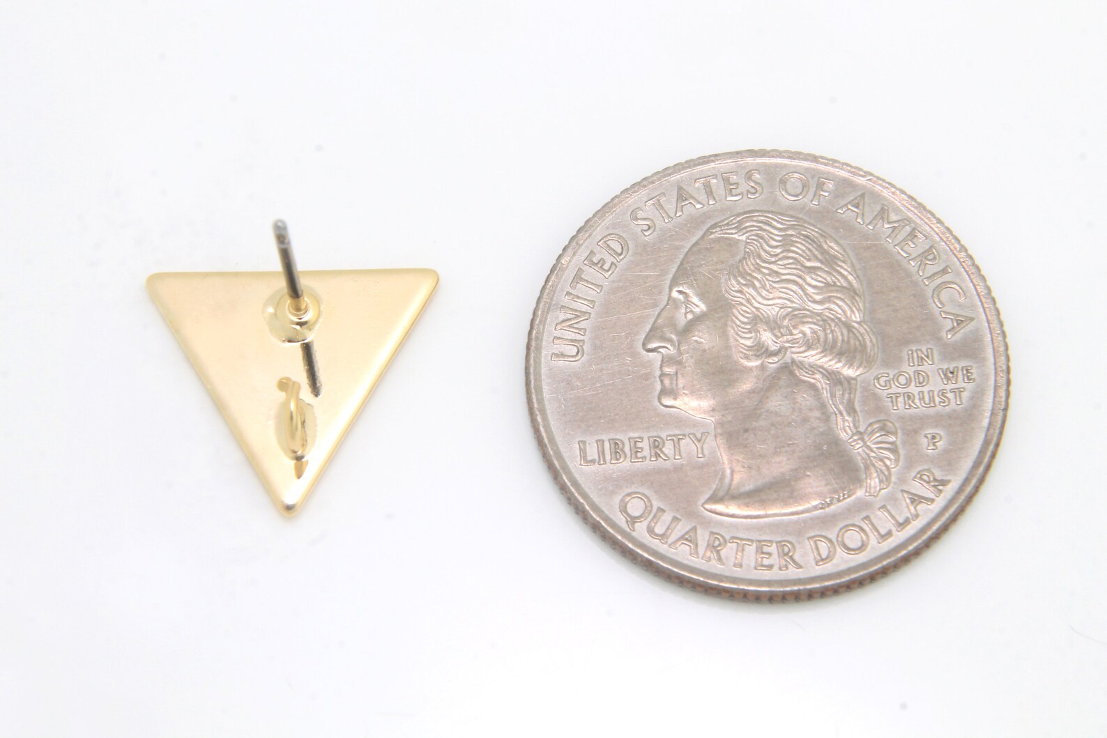 Patterned Triangle Post W/ Link Nickel Free S70-R3 2 Pcs - Etsy