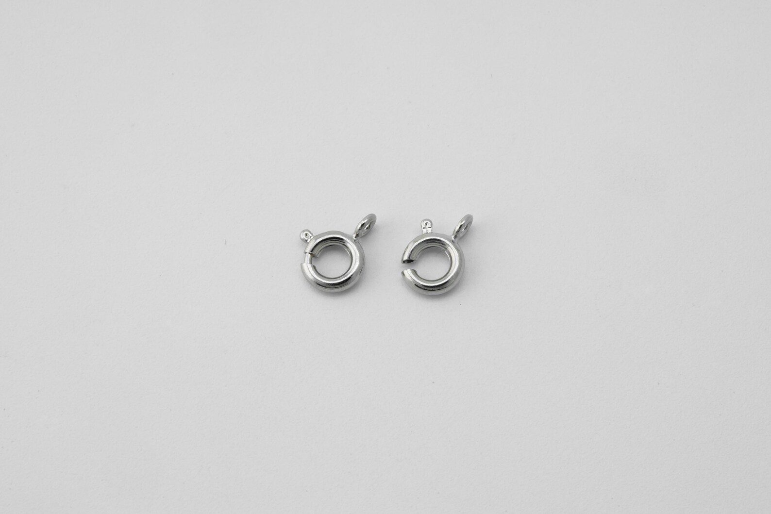 6mm Spring Clasp W/ Close Loop Brass Nickel Free Spring - Etsy