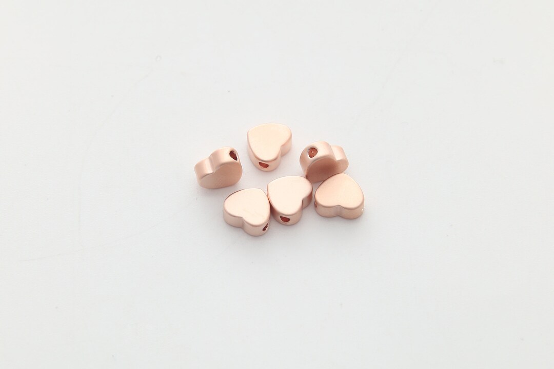 Dainty Heart Charm, S26-P2, 20 Pcs, 6x7mm, Heart Pendant / Connector ...