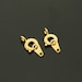 Spring Clasp, Spring Ring With Bar, 6mm, 16K Gold Plated Brass, Nickel ...