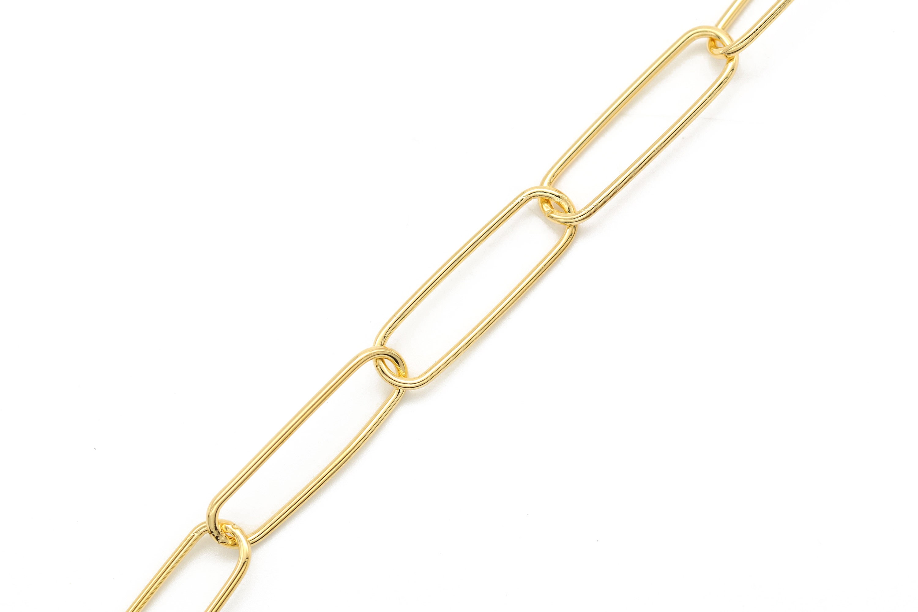 Large Cable Chain, Nickel Free, CJ41-08, 1 Meter, 21x7mm Link, 16K Gold ...