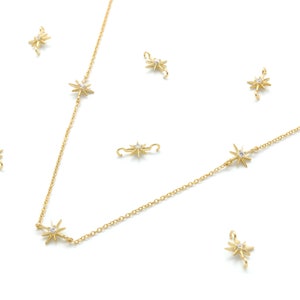 Tiny Cubic Star Connector, T2-G3, 2 Pcs, 6.5mm Excluding Loops, 16K ...