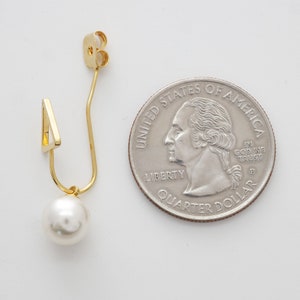 Triangle & Pearl Back Stopper, S69-P3, 2 Pcs, Nickel Free, 33mm Long ...