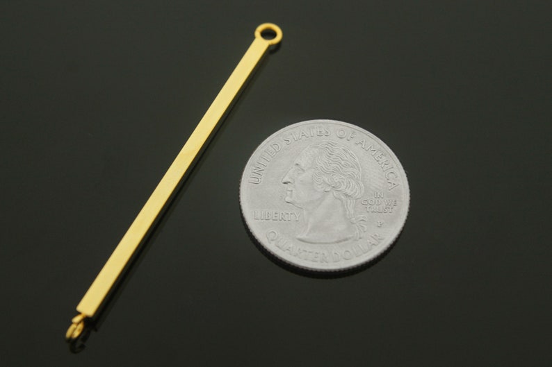 Horizontal Stick Pendant S45-P4 1 Piece Nickel Free 16K - Etsy