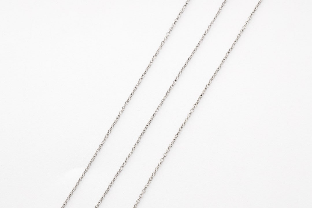 Chain 220S, Nickel Free, CJ03-02, 10m, Chain, Rhodium Plated Copper ...