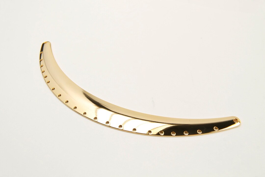 Boomerang Pendant W/ 23 Holes, S55-G3, 2 Pcs, 140mm, 1mm Thick, 16K ...