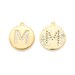 Coin Pendant Cubic Letter large, Alphabet M, AM-G16, 1 Piece, 21x2mm, 1 ...