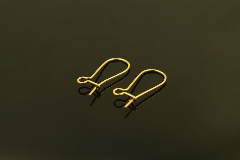 Kidney Earring Hook W/ Link S Nickel Free E7-G4 10 Pcs - Etsy