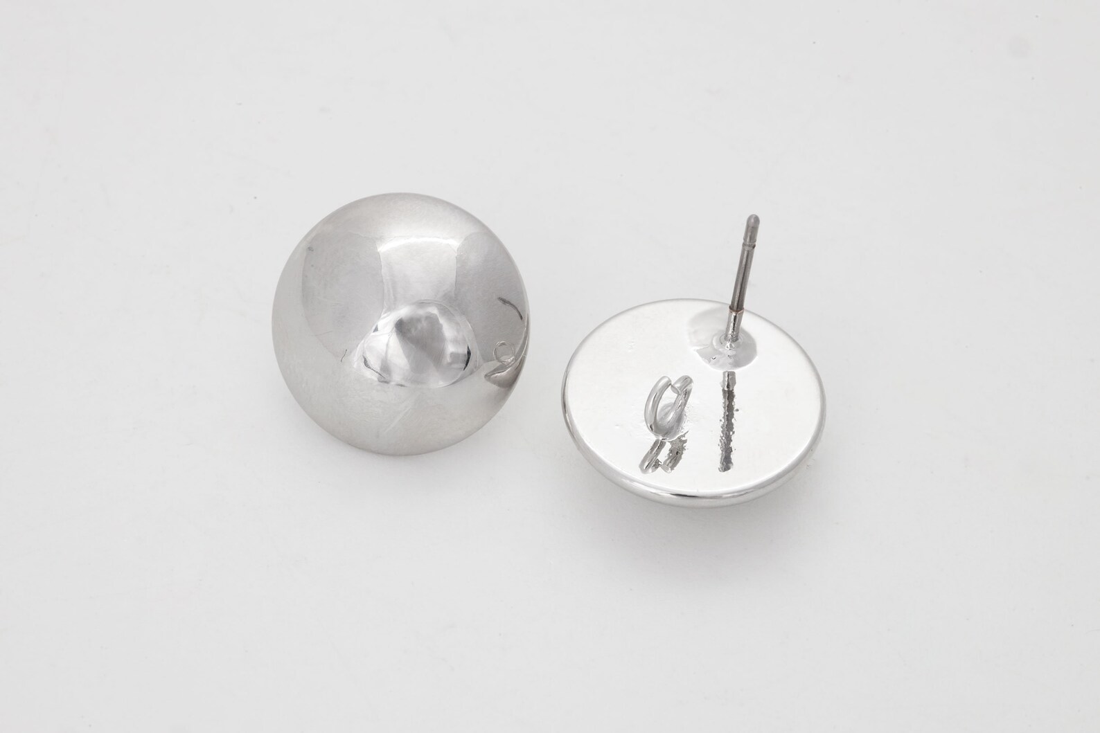 Bulging Half Ball Post W/ Link L Nickel Free Diameter - Etsy