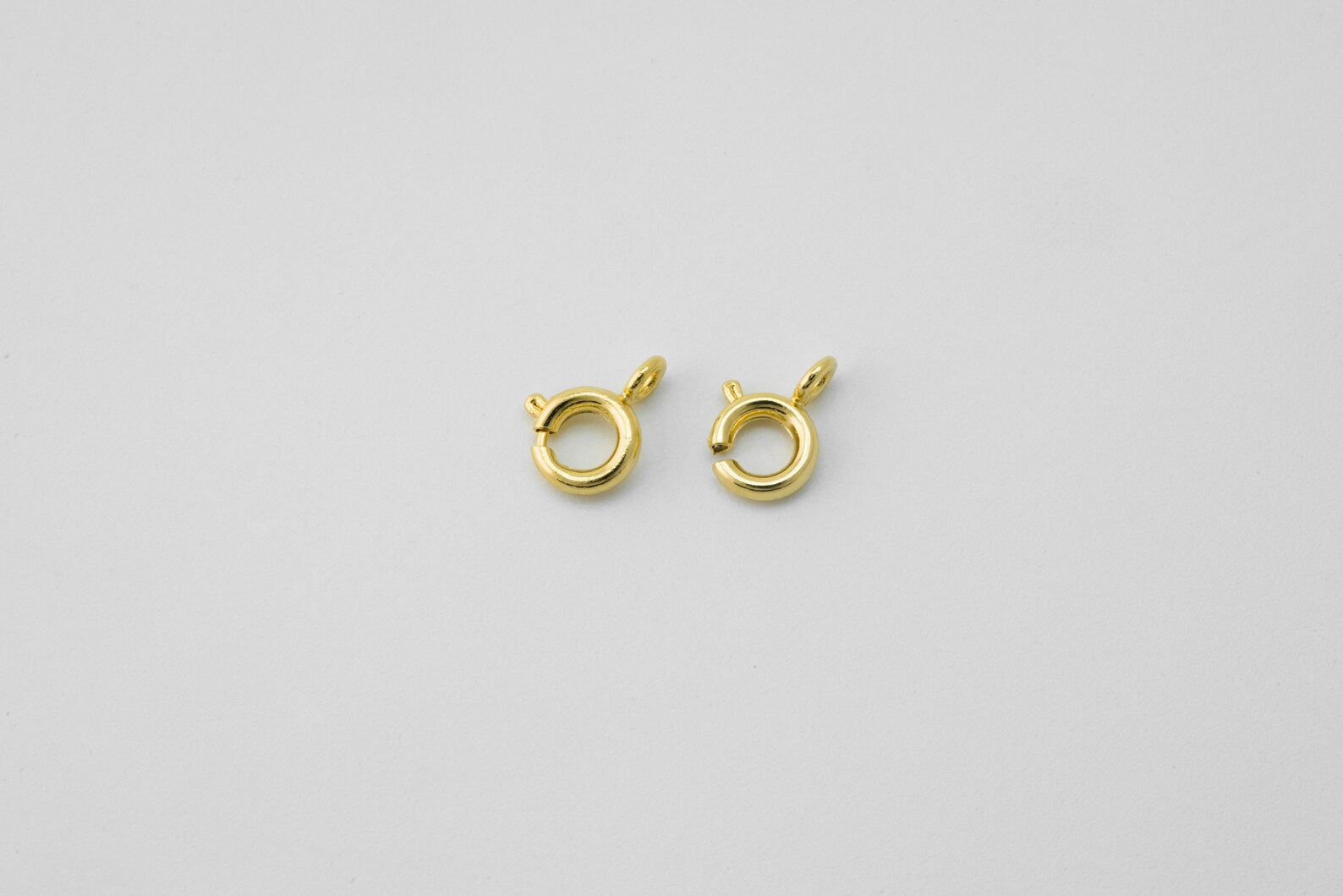 6mm Spring Clasp W/ Close Loop Brass Nickel Free Spring - Etsy