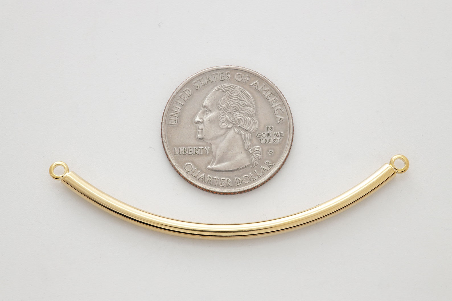 Round Curved Bar Connector S89-G2 Nickel Free 2pcs 2links - Etsy