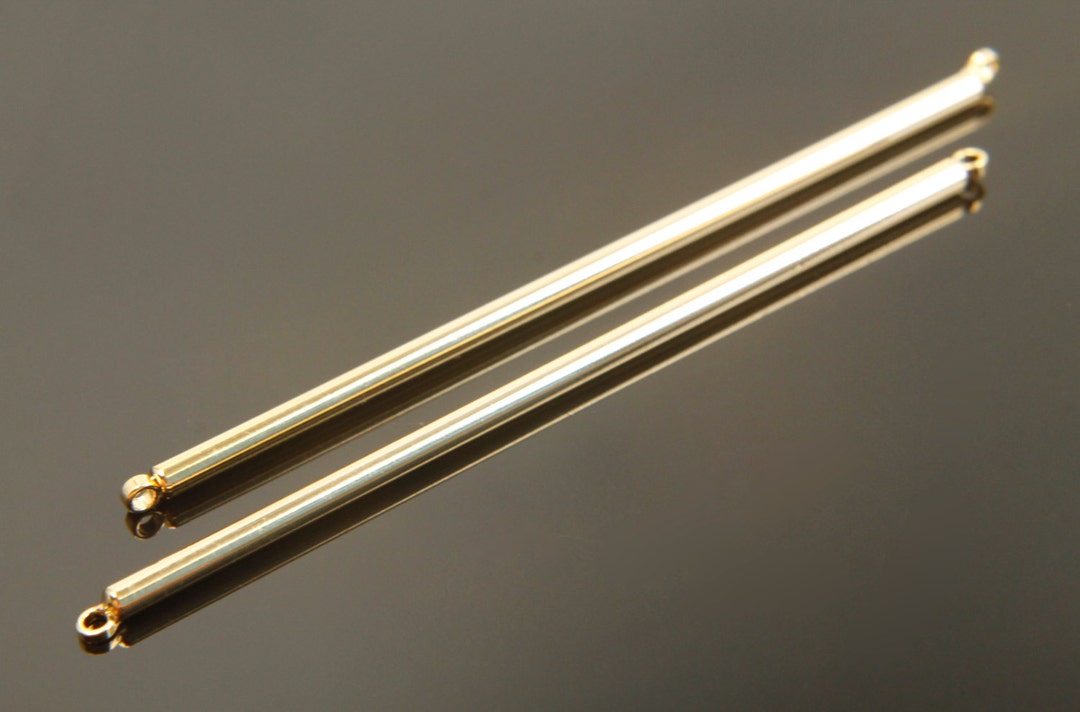 Dainty Stick, Nickel Free, 10 Pcs, 64x2mm, Round of Sticks, 2 Links ...