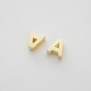 Alphabet A, AA-G11, 2 Pcs, 8x8x4mm, Hole Size 2x3mm, Capital Letter ...
