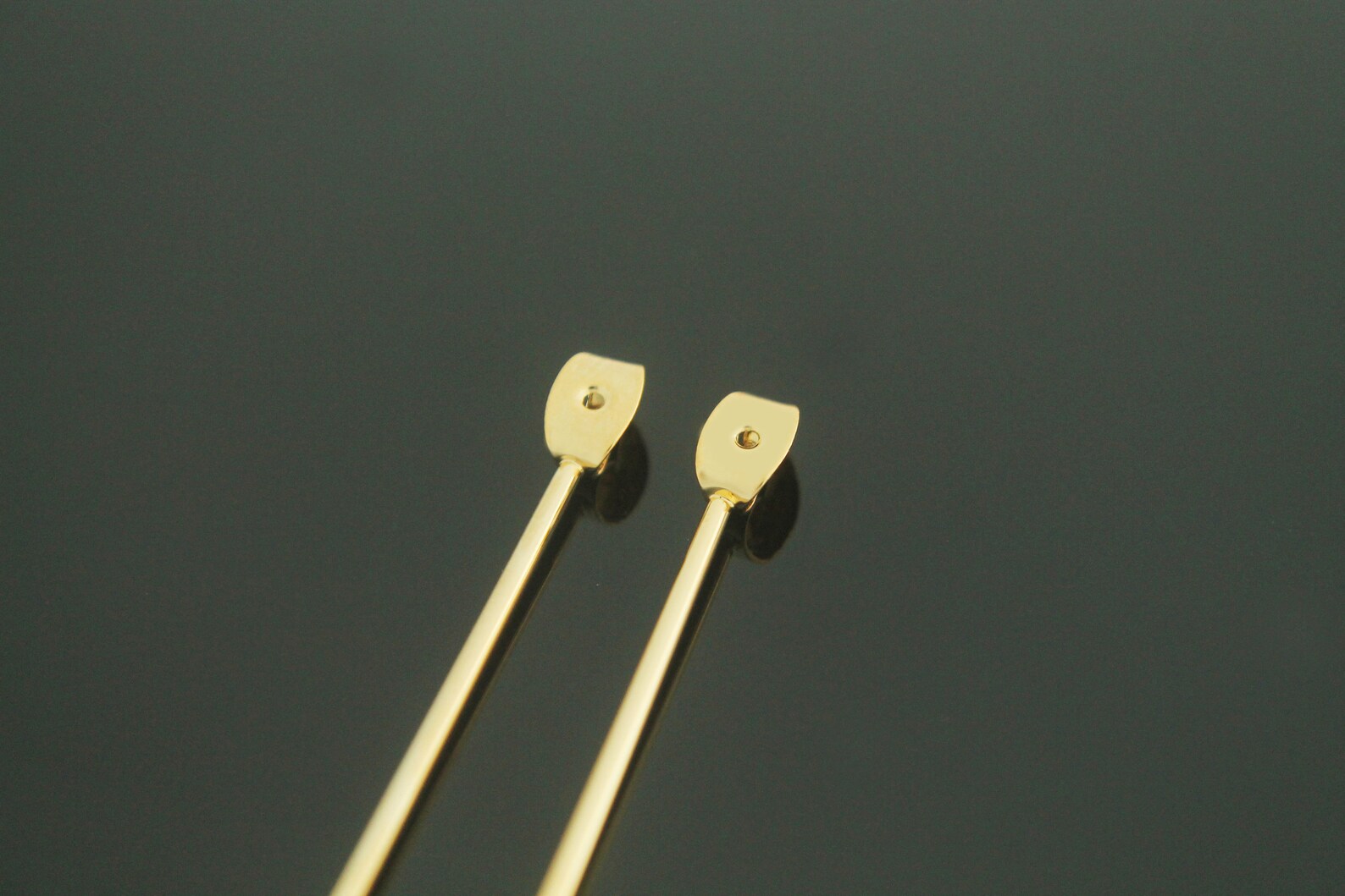 Ear Stud Back Stopper W/ Stick S41-P4 2 Pcs Gold Plated | Etsy