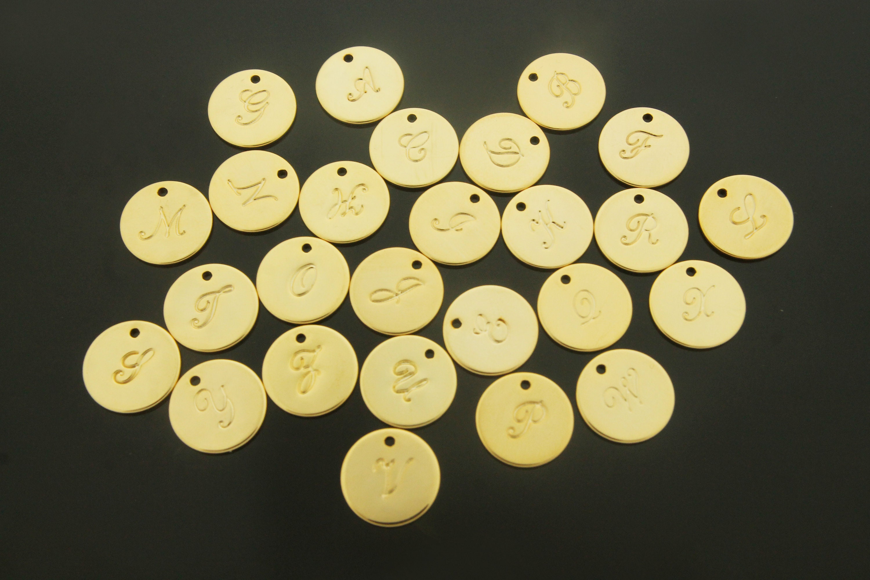 Alphabet Coin Set A2Z-G9 Nickel Free 1set 26pcs 12mm 1 | Etsy