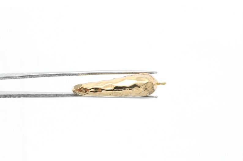 Hammered Bold Hoop Post W/ Link, Nickel Free, T67-P6, 2 Pcs, 29x8mm ...