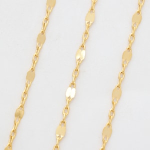Hammered Link Chain (large), Nickel Free, CJ23-07, 1m, 16K Gold Plated ...