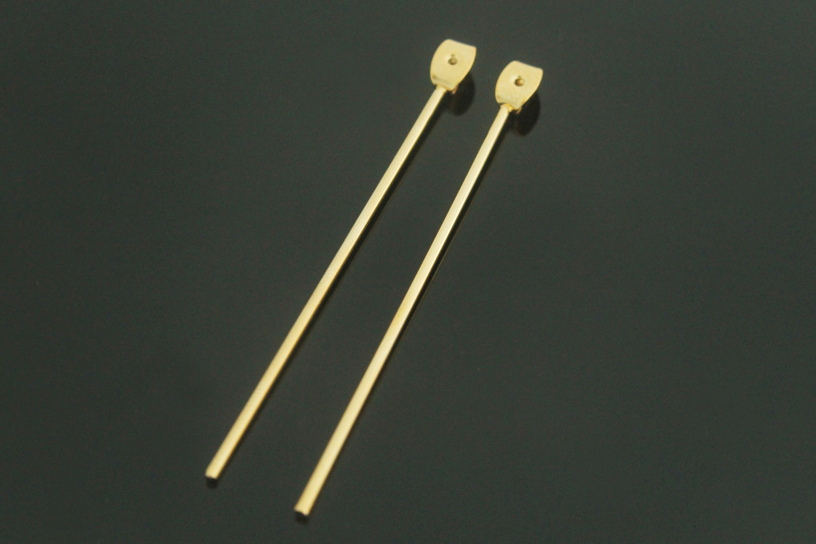 Ear Stud Back Stopper W/ Stick S41-P4 2 Pcs Gold Plated | Etsy