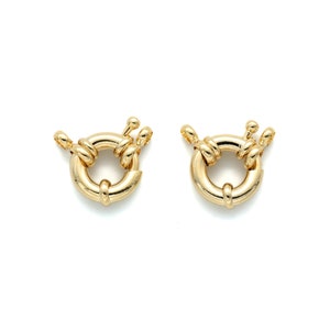 13mm Nautical Clasp, S84-G8, 2 Pcs, 16K Gold Plated Brass, Nickel Free ...