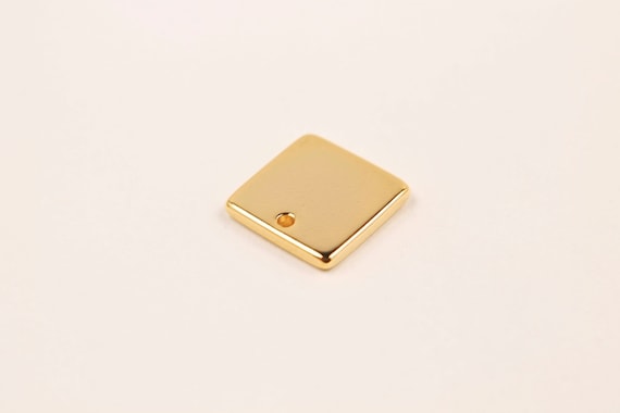 Square Disc B21-G1 10 Pcs 11x11mm 1.7mm Thick 16K Gold - Etsy