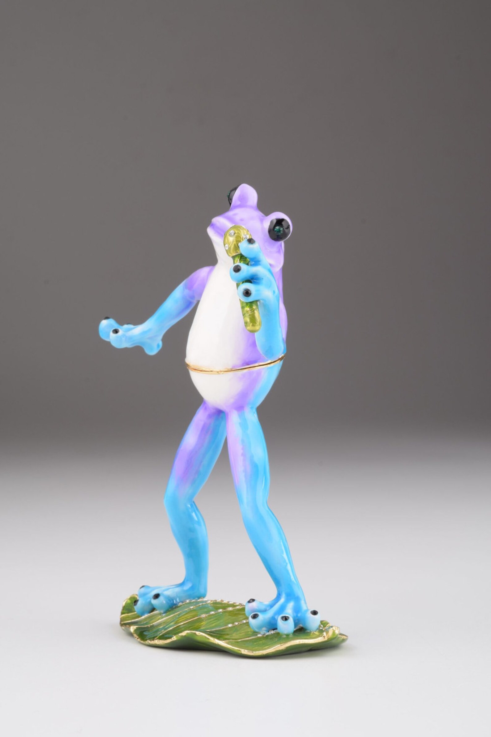 Frog with Microphone Faberge Style Trinket Box Handmade | Etsy