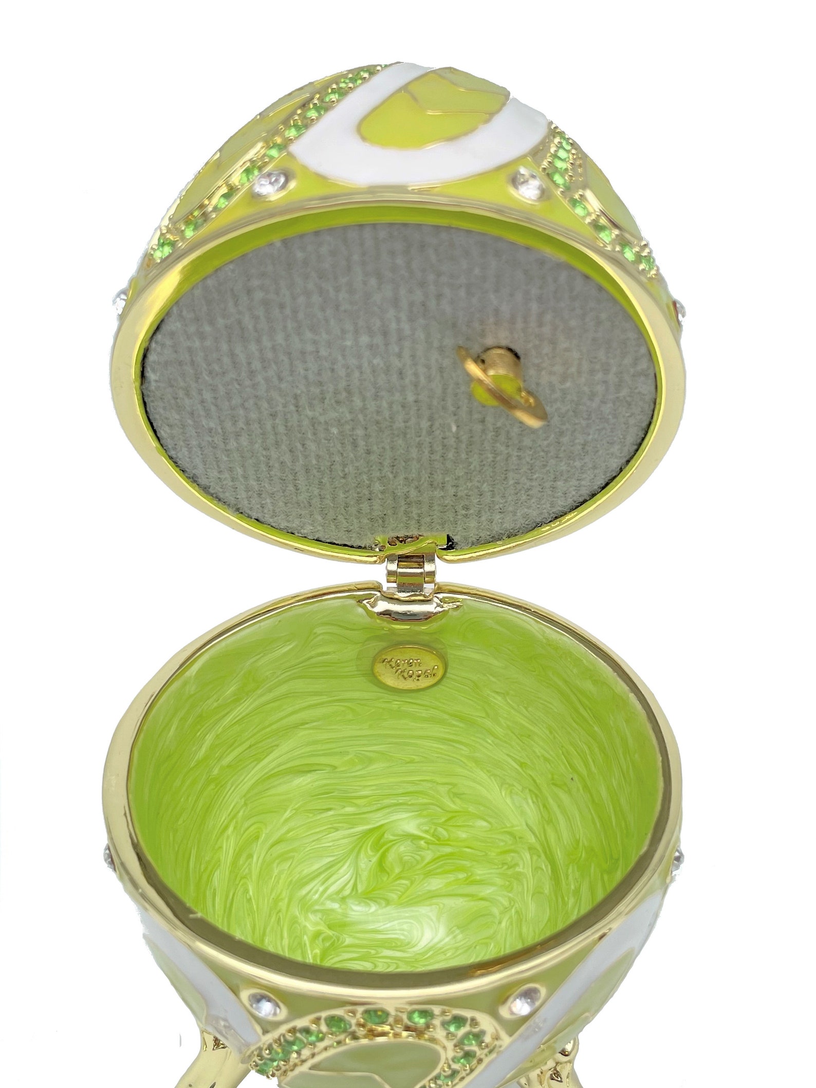 Green Music Box Fur Elise by Beethoven Faberge Egg Trinket Box | Etsy