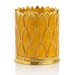 Yellow Candle Holder Decorated With Austrian Crystals Enamel Painted ...