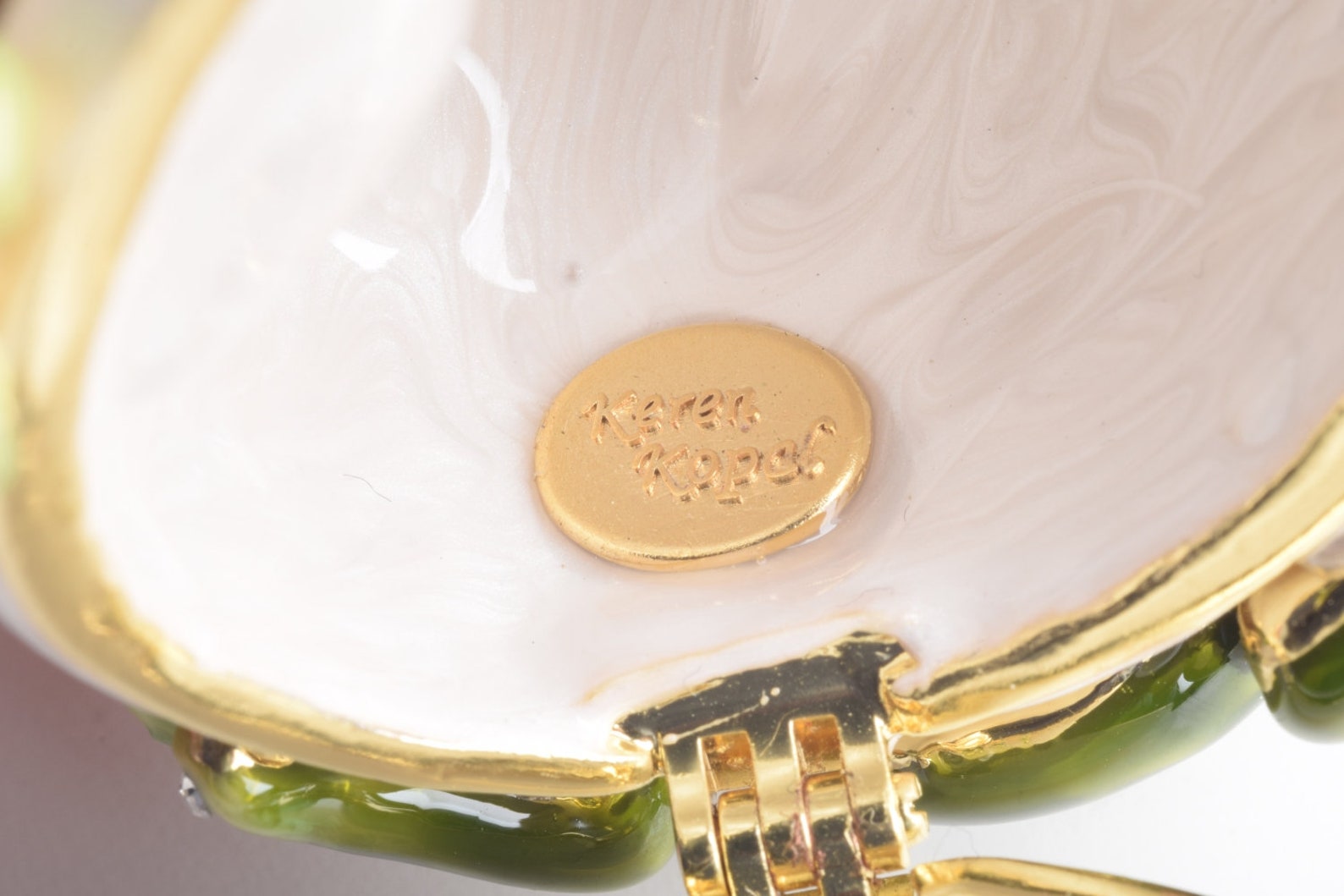 Frogs on Egg Figurine Faberge Style Trinket Box Decorated With - Etsy