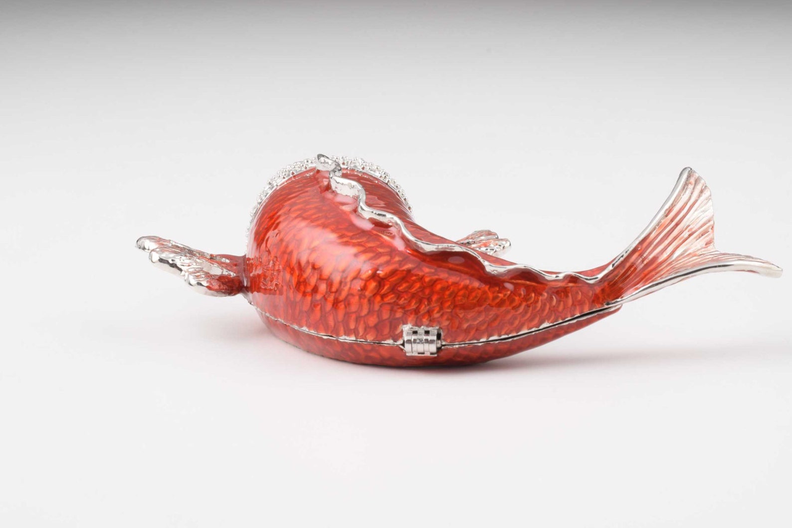 Red Fish Faberge Styled Trinket Box Handmade Decorated With Swarovski ...