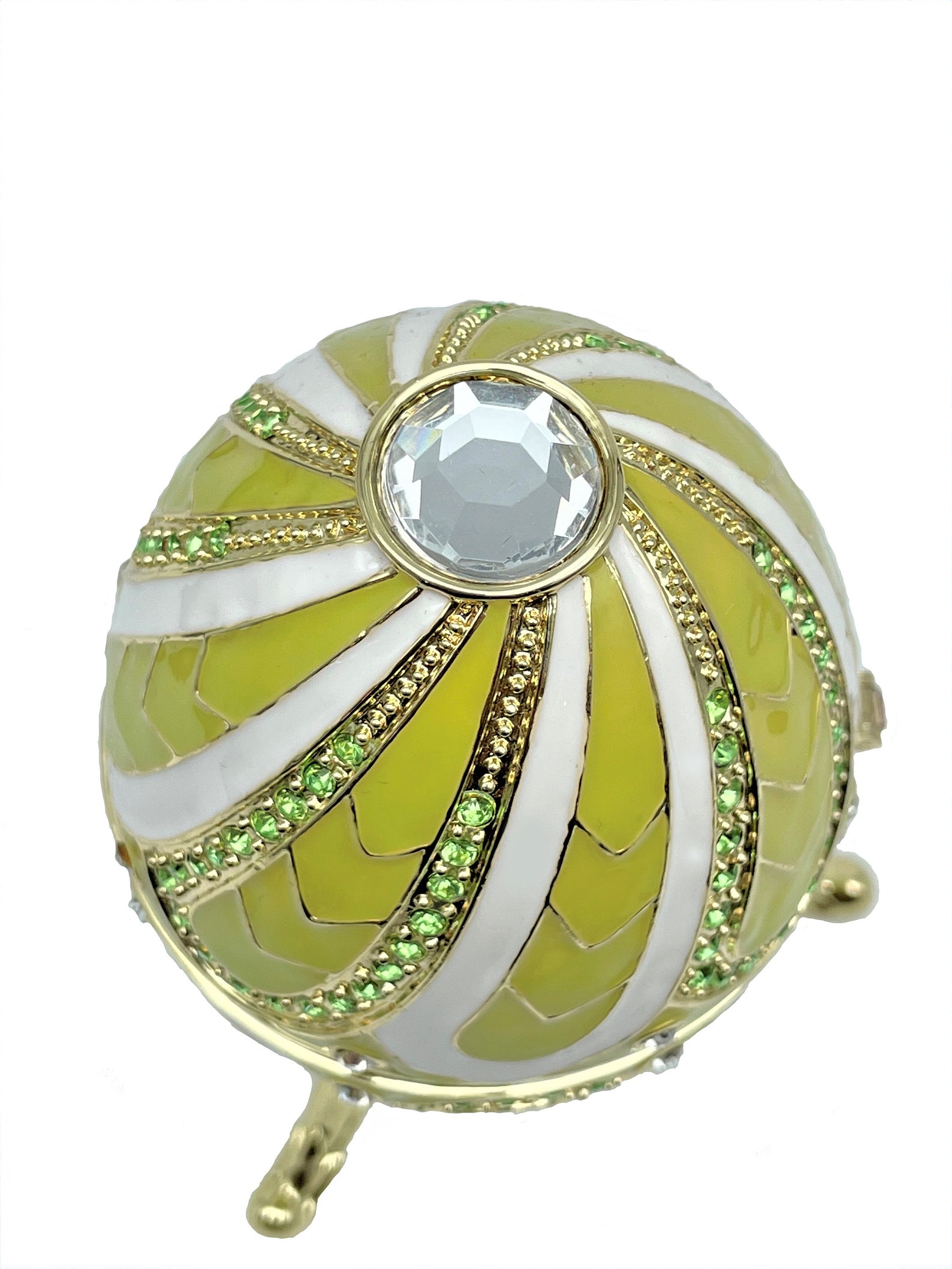 Green Music Box Fur Elise by Beethoven Faberge Egg Trinket Box | Etsy