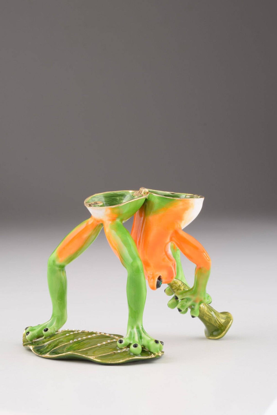 Trumpet Playing Frog Faberge Style Trinket Box Home Decor - Etsy