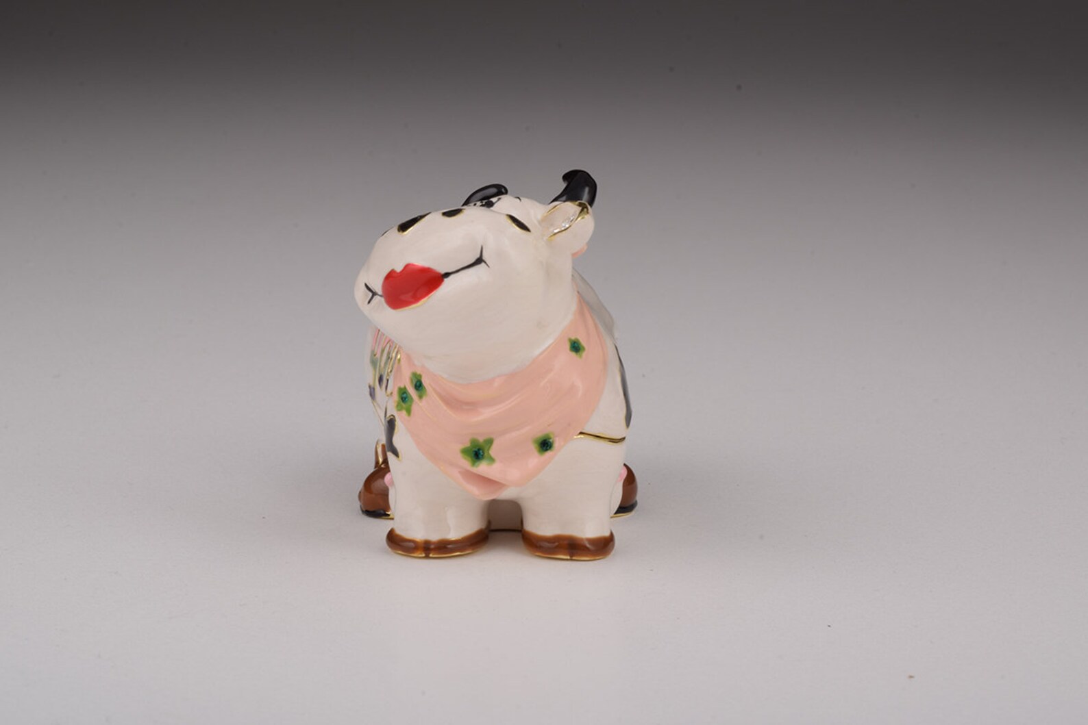 Love Cow Trinket Box Animal Figurine Decorated With Swarovski - Etsy