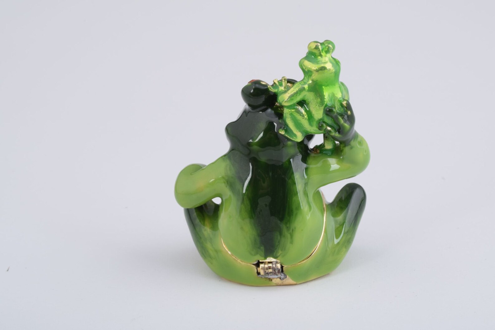 Mother Frog and Baby Frog Faberge Styled Trinket Box Handmade - Etsy